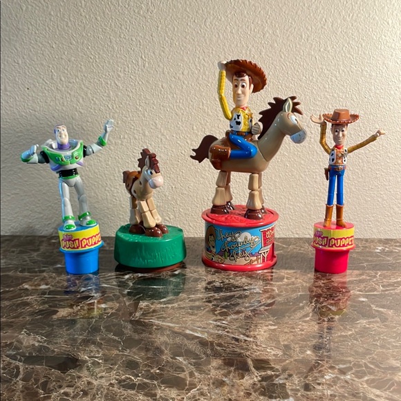 Disney | Toys | Vintage Disney Push Puppet Mcdonalds Playset | Poshmark